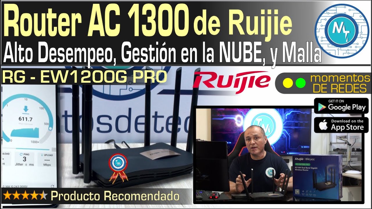 Router RG EW1200G PRO de Ruijie Networks - Alto desempeño, VPN, modo ...