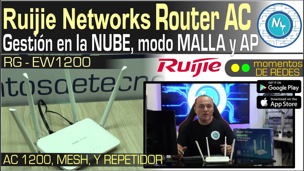 Router RG EW-1200 de Ruijie Networks, Gestion en la nube, modo Malla y ...